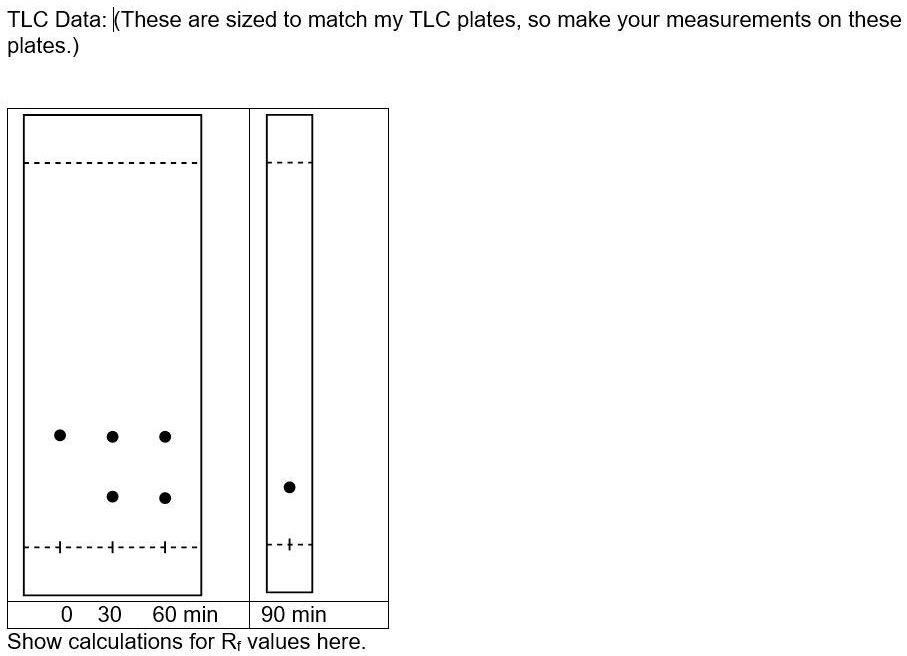 Solved Tlc Data These Are Sized To Match My Tlc Plates So Make