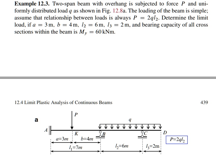 SOLVED: 'need answer soon Example 12.3. Two-span beam with overhang is ...