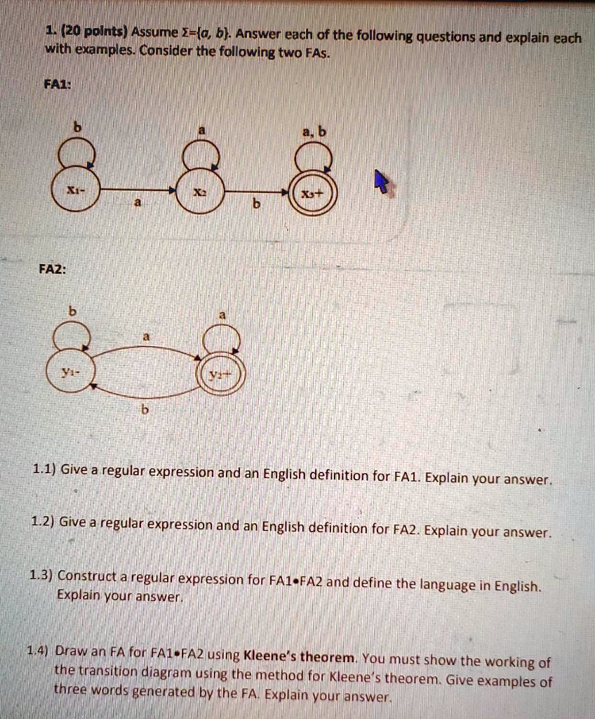 SOLVED: Assume ab. Answer each of the following questions and explain each with examples ...