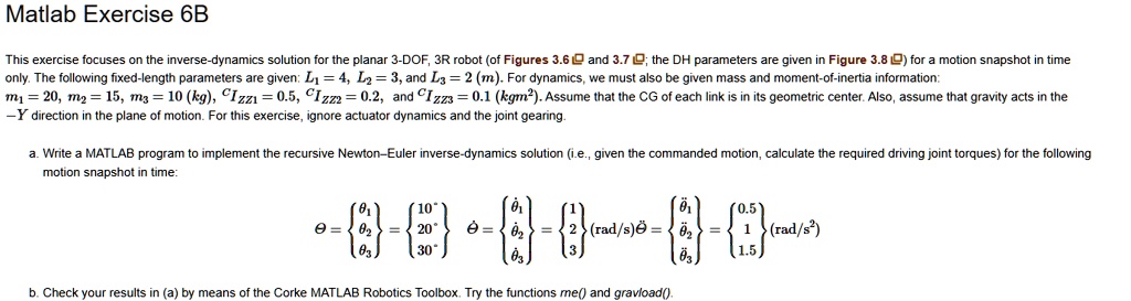matlab exercise 6b this exercise focuses on the inverse dynamics ...