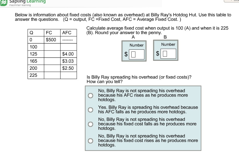 Sapling Learning macmillan learning Below is information about fixed ... Sapling Learning macmillan learning Below is information about fixed ...