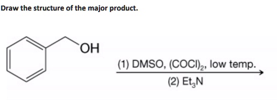 draw the structure of the major product oh dmso coci2 low temp 2 etyn 36737