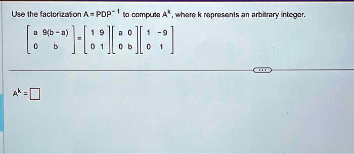Solved A Pdp 1 To Compute Ak Where K Represents An Arbitrary Integer