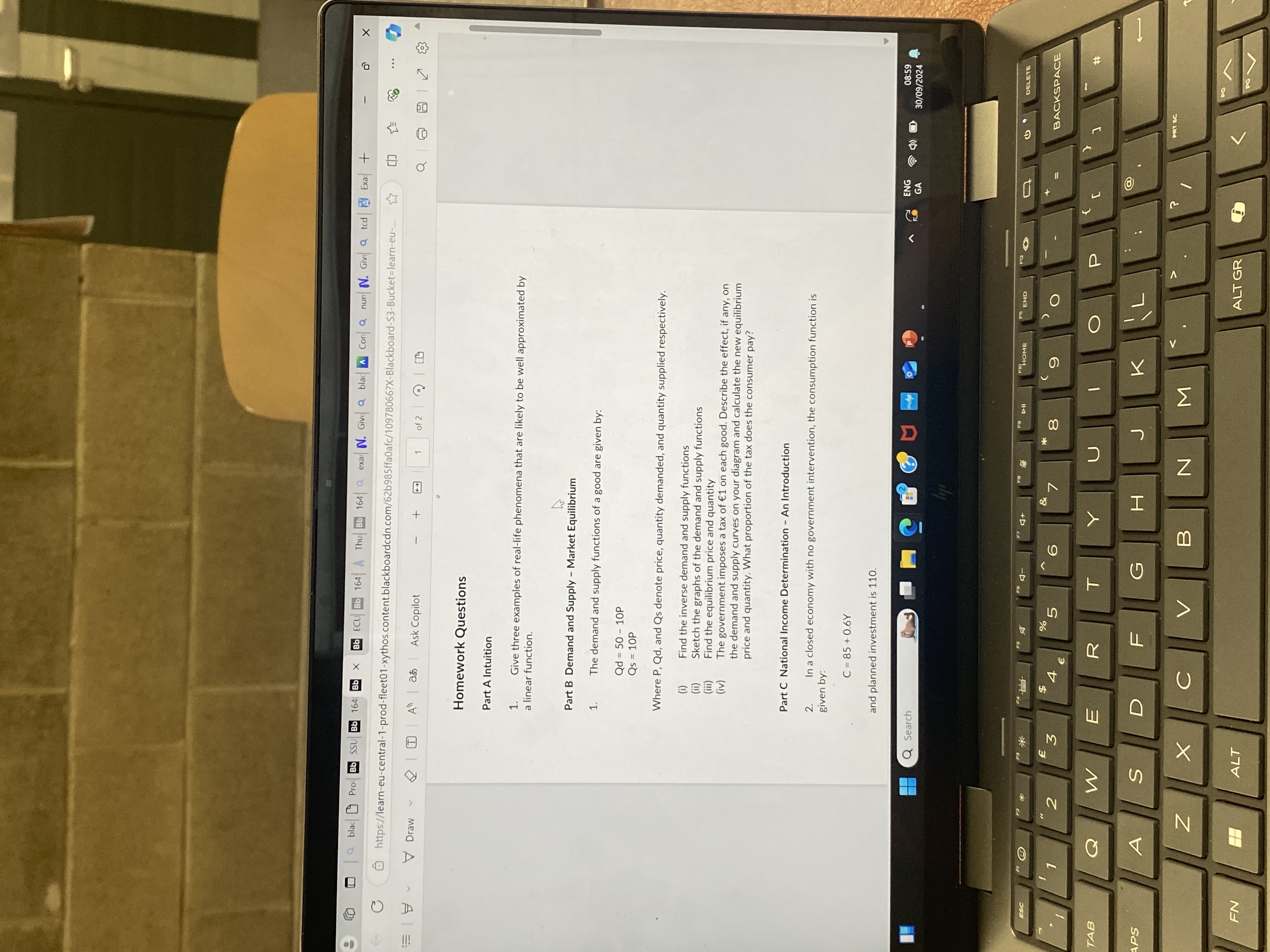 homework questions part a intuition 1 give three examples of real life ...