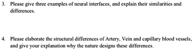 SOLVED: Please give three examples of neural interfaces, and explain ...