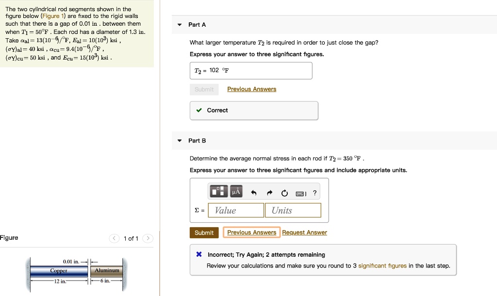 the two cylindrical rod segments shown in the figure below figure 1 are ...