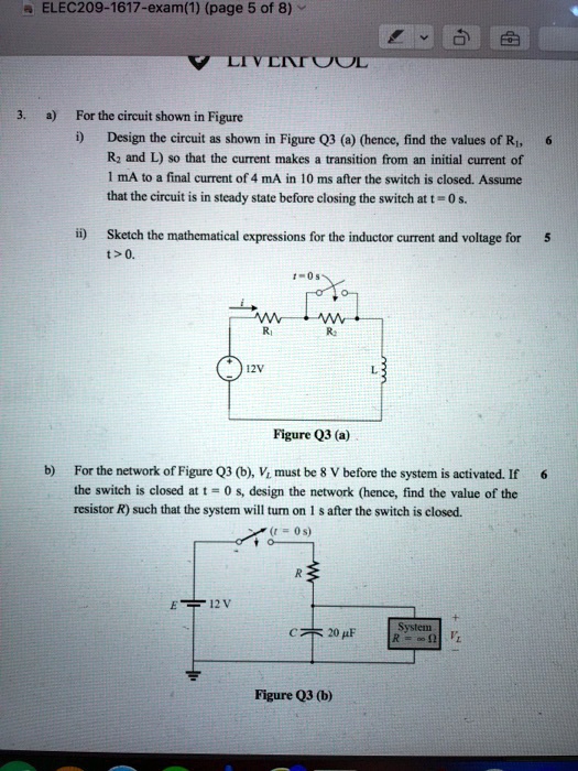 3. a) For the circuit shown in Figure i) Design the circuit as shown in ...