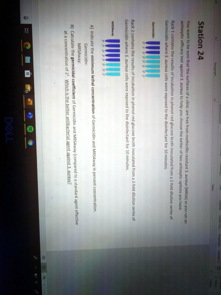 SOLVED: V where contains the results V exposed to the phenol red ...