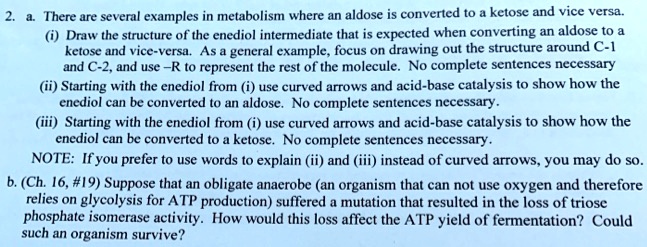 there are severl examples in metabolism where an aldose is converted t0 ...