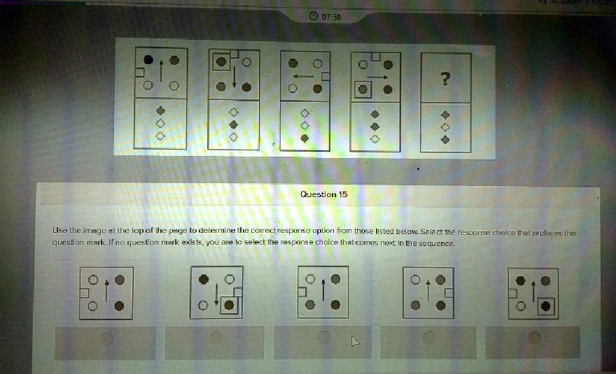 Question 15 Use The Image At The Top Of The Page To Determine The Correct Response Option From