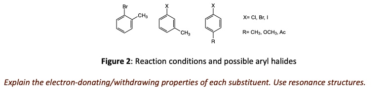 SOLVED: CHs X- Cl, Br; CHa R- CH3; OCHz, Ac Figure 2: Reaction ...