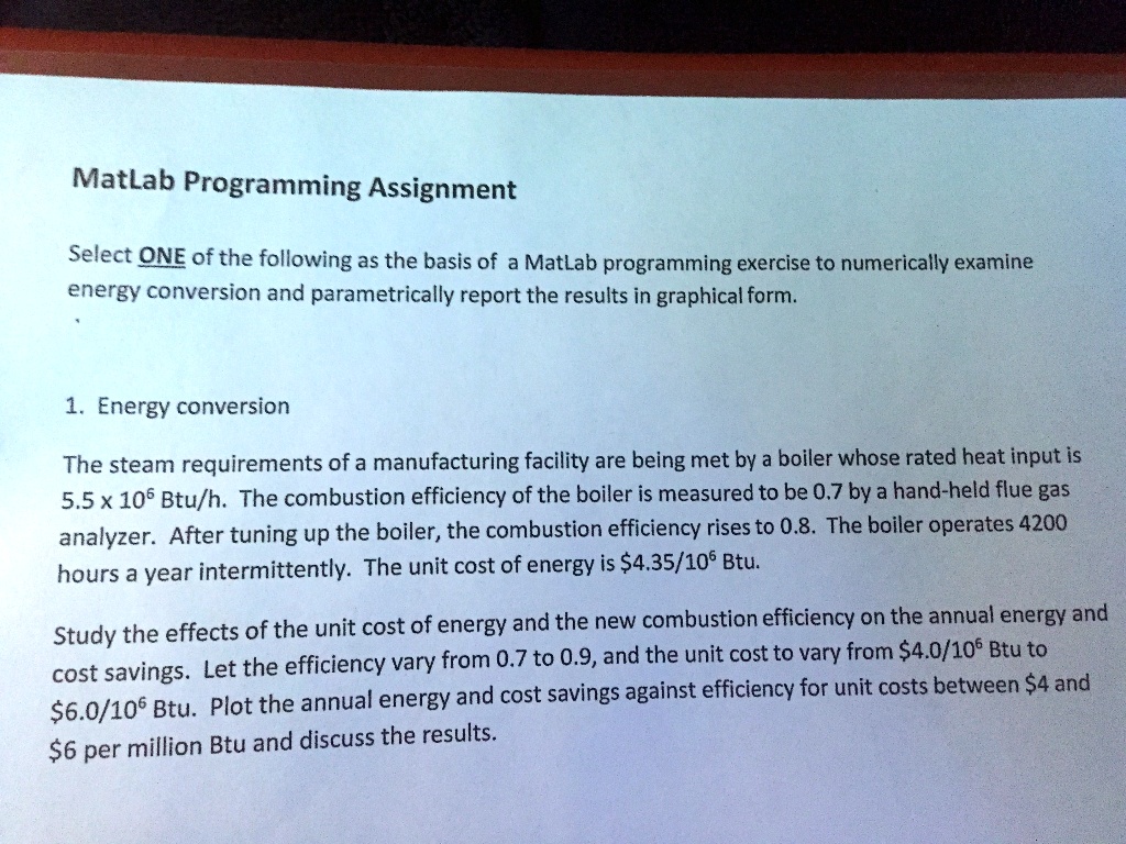 SOLVED: MatLab Programming Assignment Energy Conversion and Parametric ... SOLVED: MatLab Programming Assignment Energy Conversion and Parametric ...