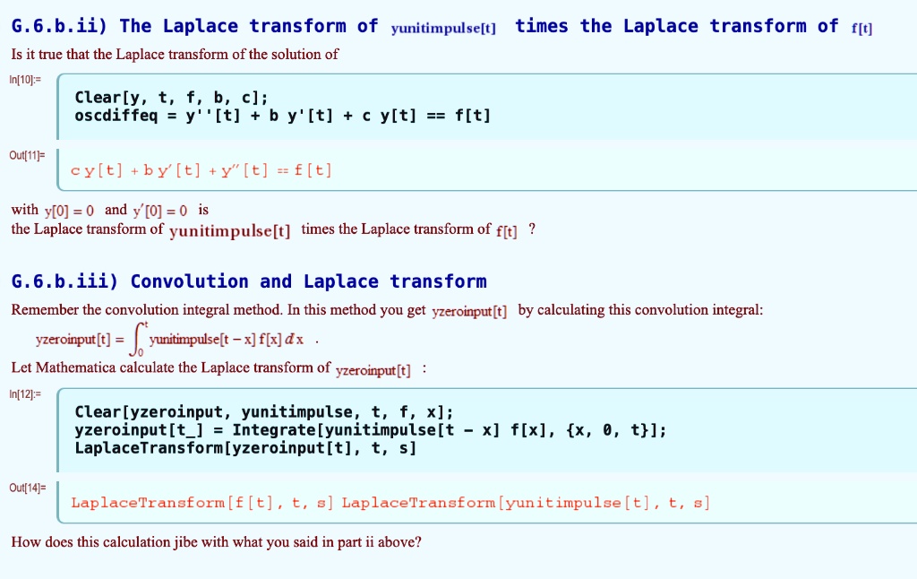 G.6.b.ii) The Laplace transform of yunitimpulse[t] times the Laplace ...