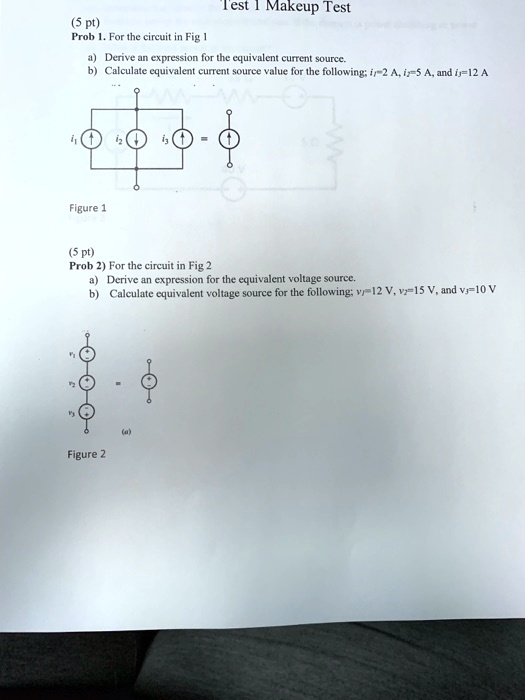 SOLVED: Derive an expression for the equivalent source Test 1 Makeup ...