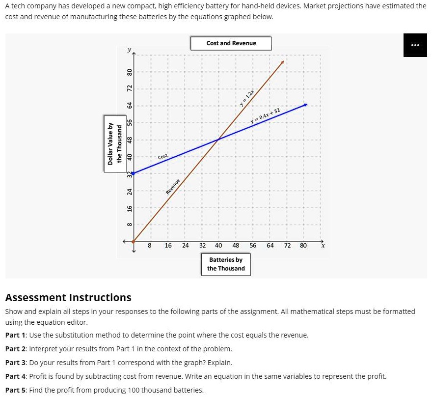 SOLVED: A tech company has developed a new compact,high efficiency battery for hand-held devices ...