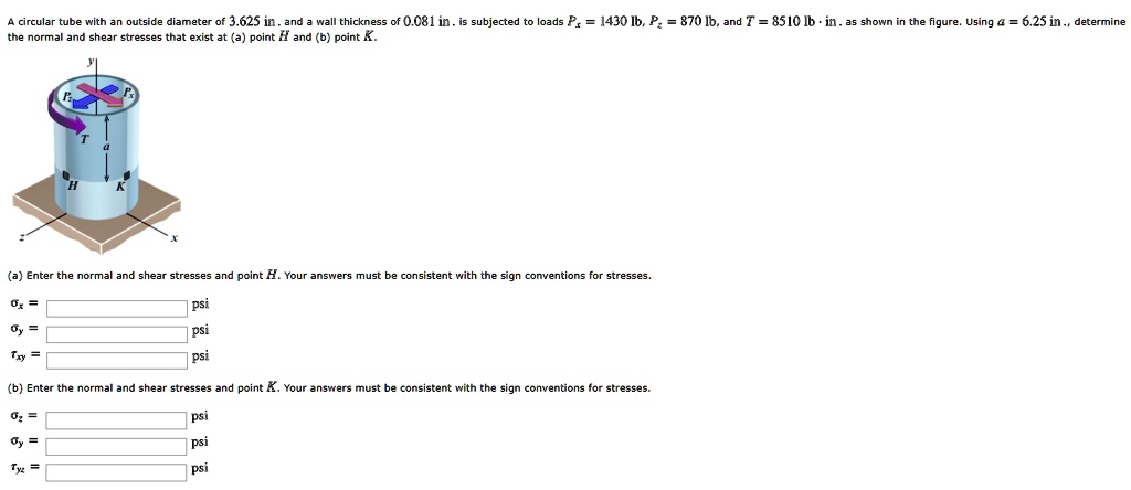 a circular tube with an outside diameter of 3625 in and a wall ...
