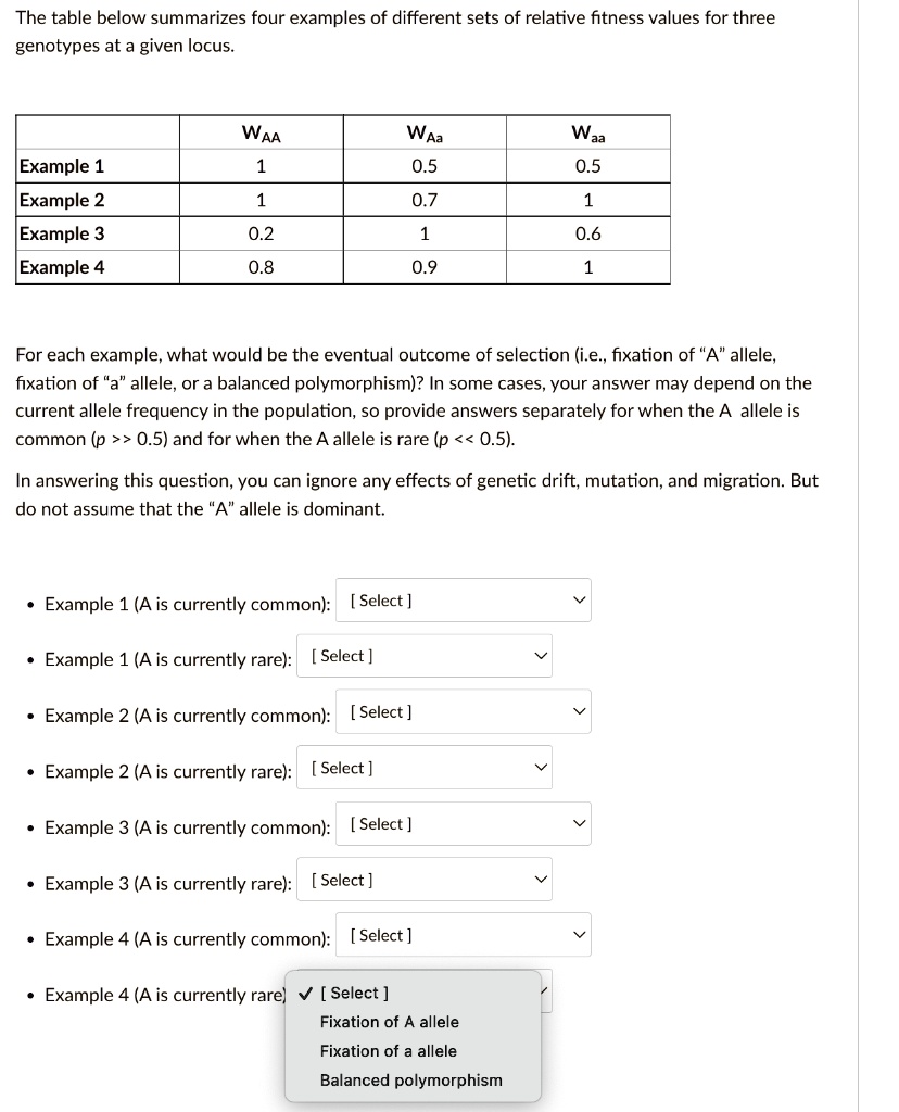 SOLVED: The table below summarizes four examples of different sets of ...