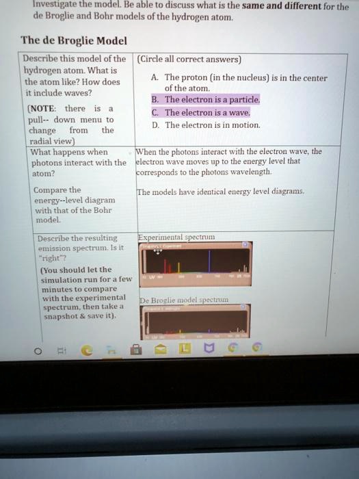 investigate the model be able to discuss what is the same and different ...