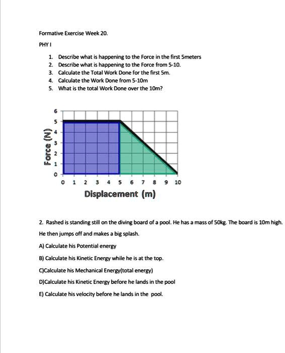 SOLVED: Formative Exercise Week 20. PhY Describe what is happening the Force in the first ...