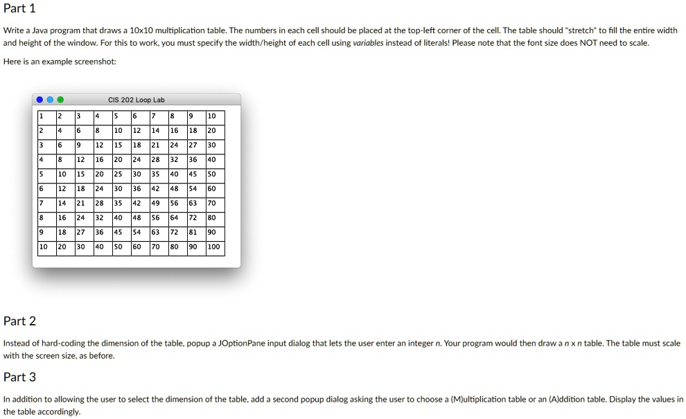 Solved Please Use Loops And The Simplest Terms Part 1 Write Java Program That Draws 1oxlo