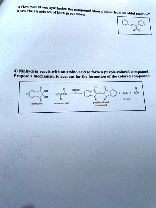 3) How would you synthesize the compound shown below from an aldol ...