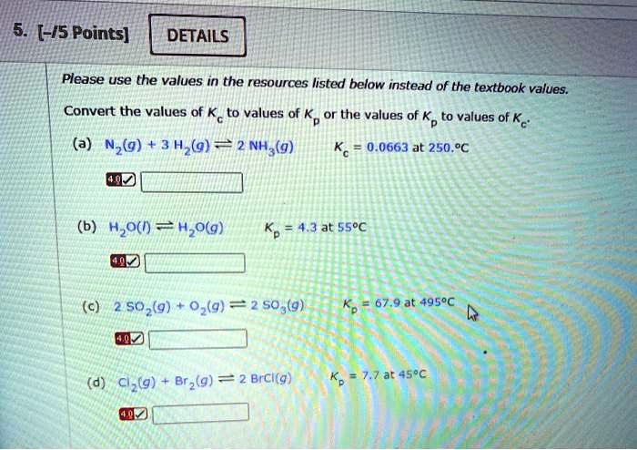 5 points details please use the values in the resources listed below instead of the textbook ...