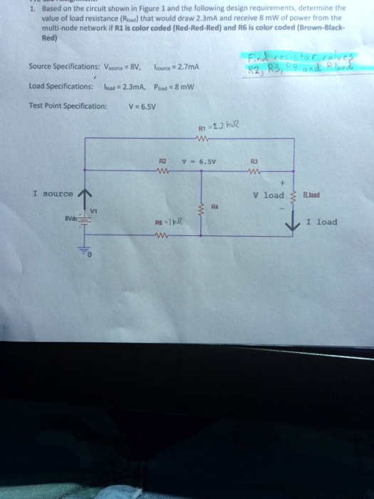 SOLVED: Based on the circuit shown in Figure 1 and the following design ...