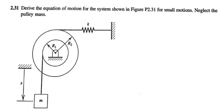 SOLVED: Solve this problem using two methods 1.) Newtons 2nd Law 2 ...