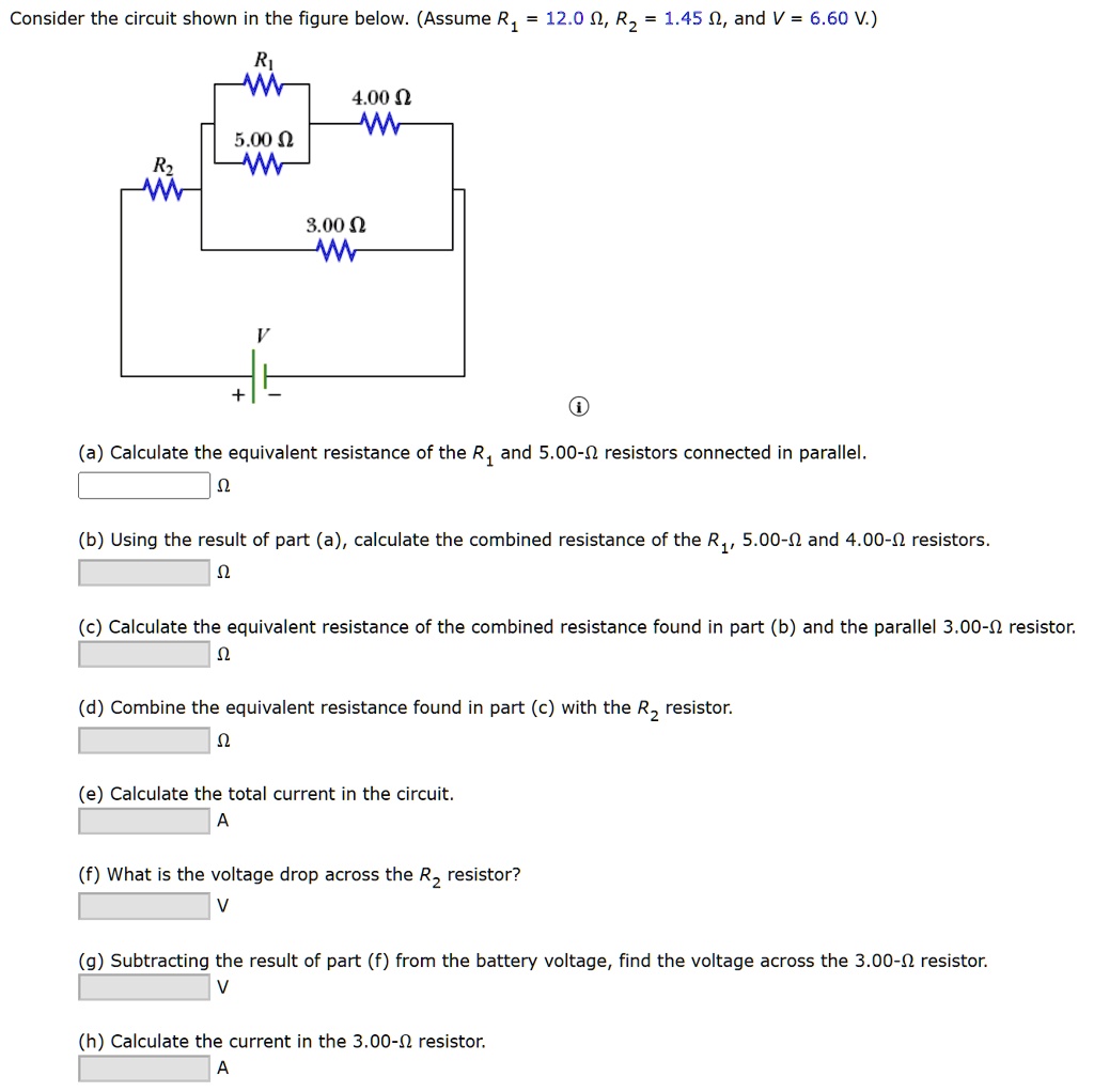 Consider The Circuit Shown In The Figure Below Assume R1 12 0Ω R2