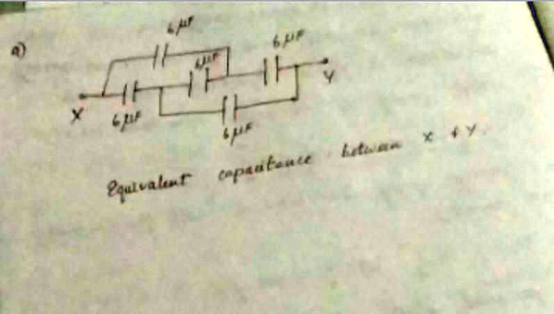 Equivalent capacitance between X Y.