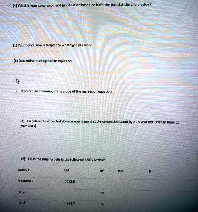 SOLVED: (C) What is your conclusion and justification based on both the ...