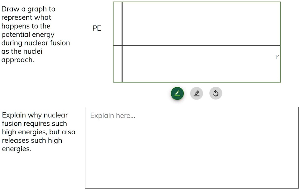 draw graph to represent what happens to the potential energy during ...