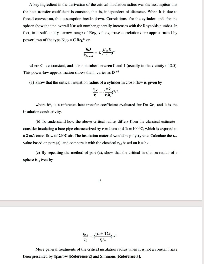 a key ingredient in the derivation of the critical insulation radius ...
