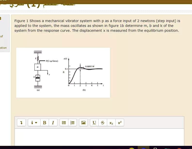 VIDEO solution: Figure 1 shows a mechanical vibrator system with p as a ...
