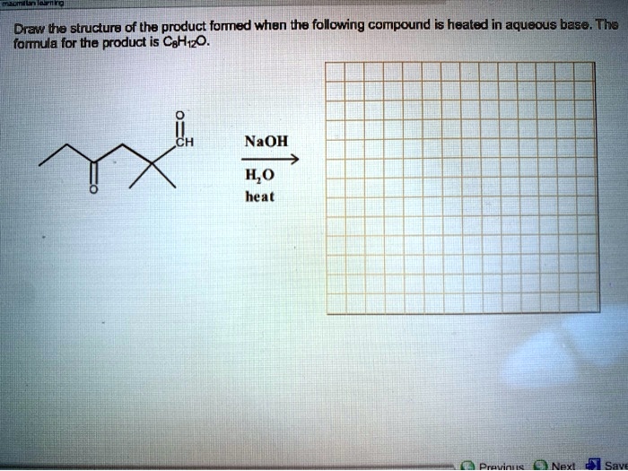 SOLVED: Draw the structure of the product formed when the following ...