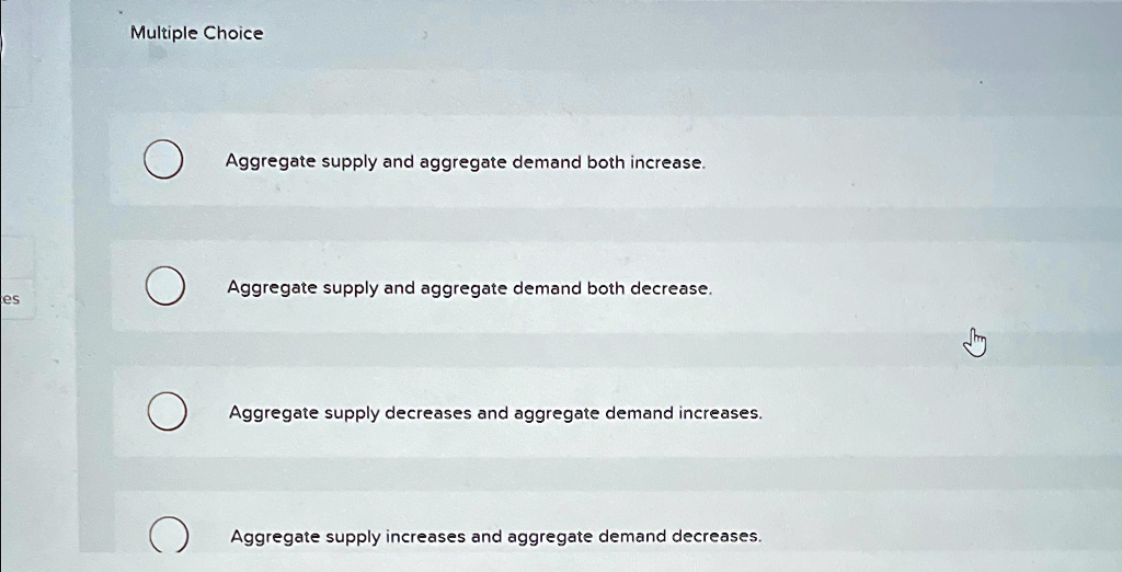 SOLVED: In which of the following sets of circumstances can we confidently expect inflabtion ...
