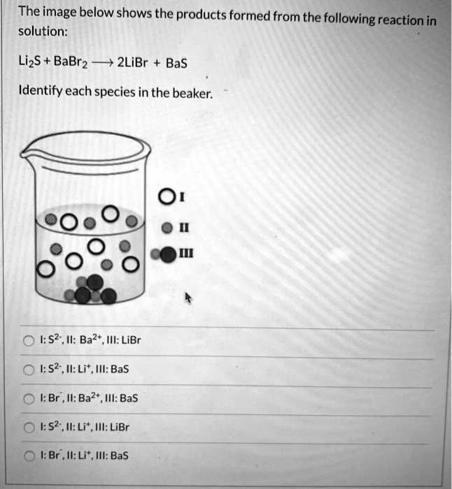 SOLVED: The image below shows the products formed from the following ...