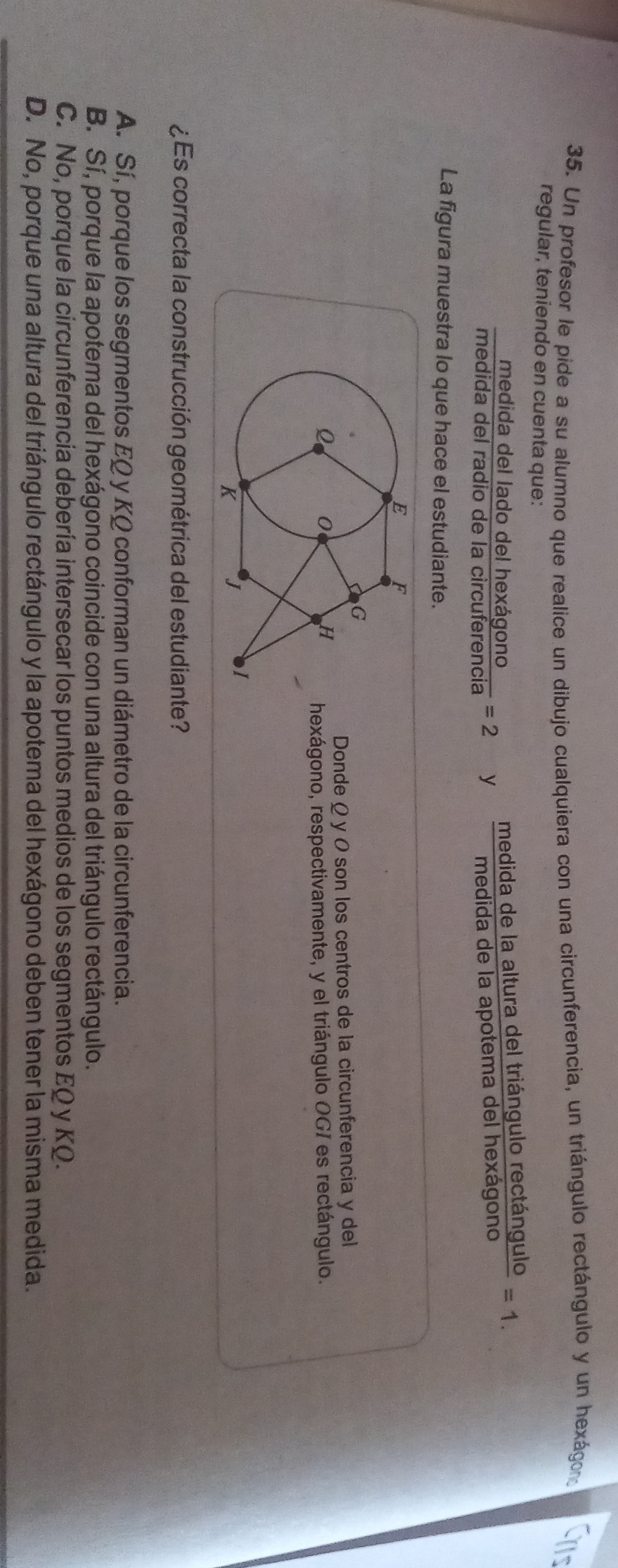 35. Un profesor le pide a su alumno que realice un dibujo cualquiera ...