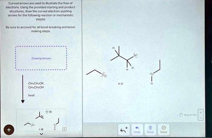 Curved arrows are used to illustrate the flow of electrons. Using the ...