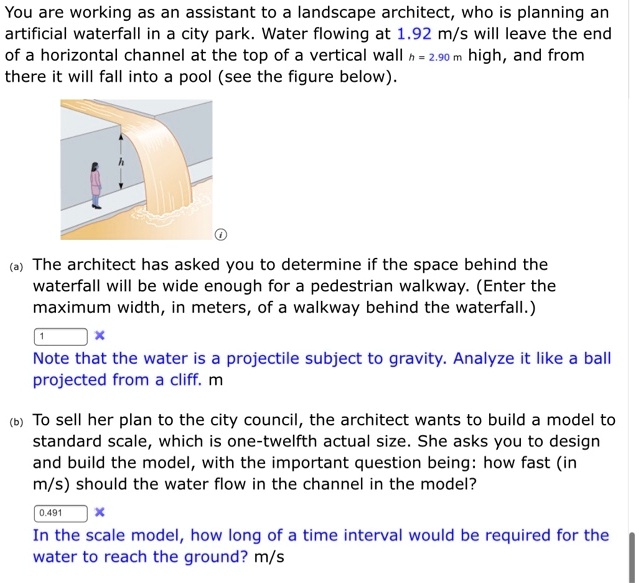 You are working as an assistant to a landscape architect, who is ...