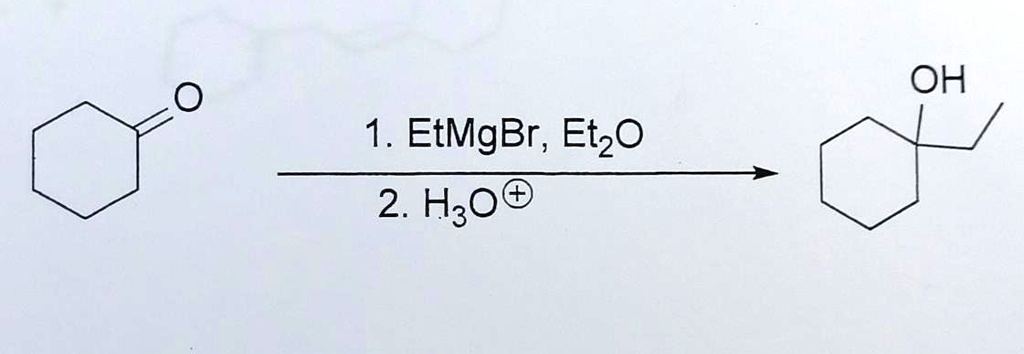 1. EtMgBr, Et2O 2. H3O^+