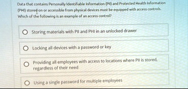 Data that contains personally identifiable information pii...
