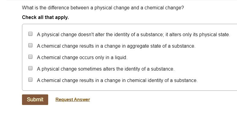 What is the difference between a physical change and a chemical change ...
