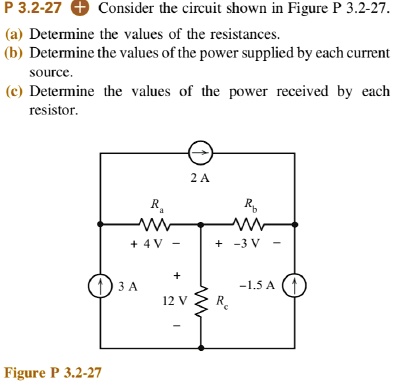 P 3.2-27 Consider the circuit shown in Figure P 3.2-27 a) Determine the values of the ...