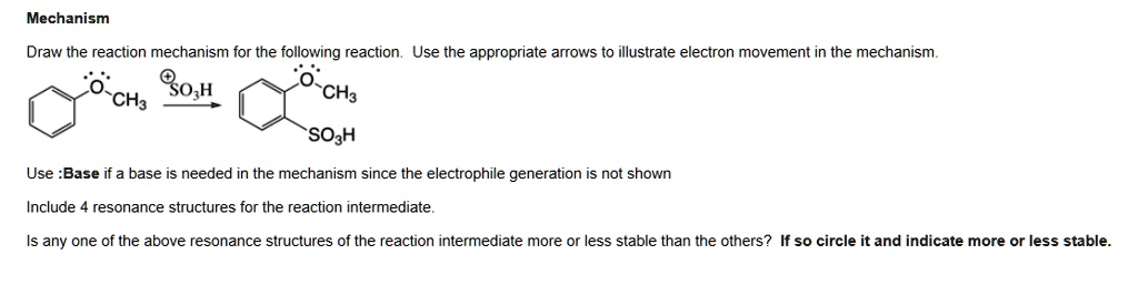 SOLVED: Mechanism Draw the reaction mechanism for the following ...