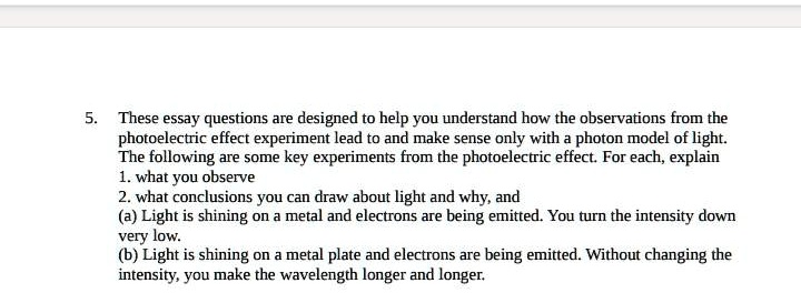 SOLVED: These essay questions are designed to help you understand how ...