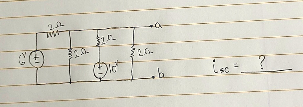 SOLVED: Short Circuit the following Circuit, and determine the short ...