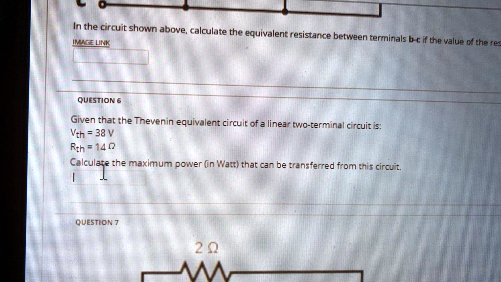 In the circuit shown above, calculate the equivalent resistance between ...