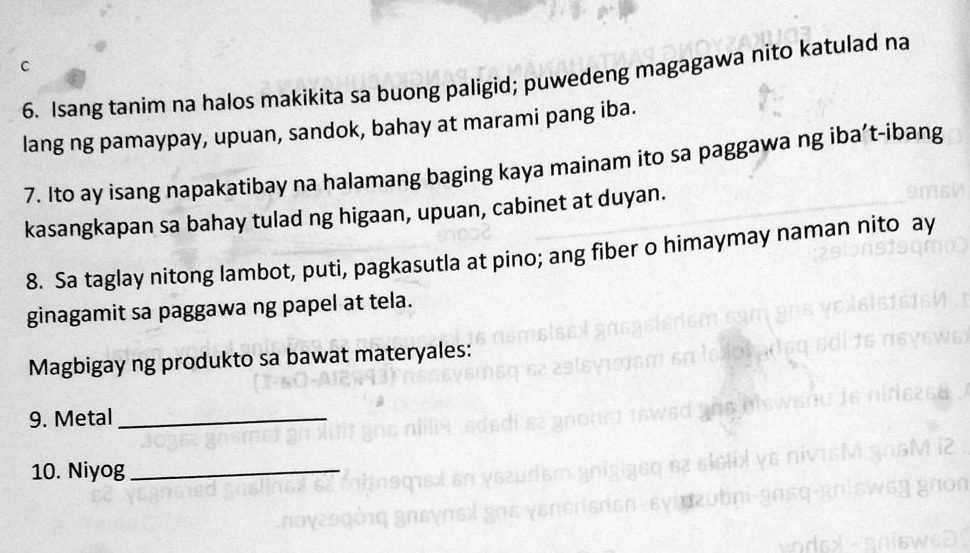 SOLVED: Can you answer this pls? nito katulad na magagawa puwedeng 6 ...