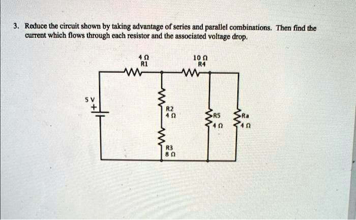 3. Reduce the circuit shown by taking advantage of series and parallel ...